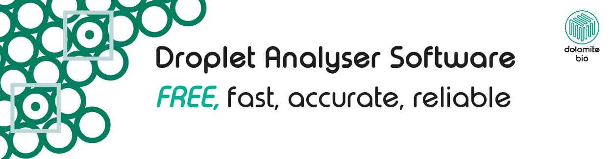 Dolomite Bio releases Droplet Analyzer Software, an online, free-to-use tool